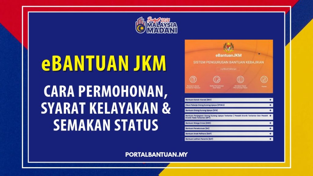 SEMAKAN eBANTUAN JKM 2025 - PERMOHONAN, SYARAT KELAYAKAN & JENIS ...